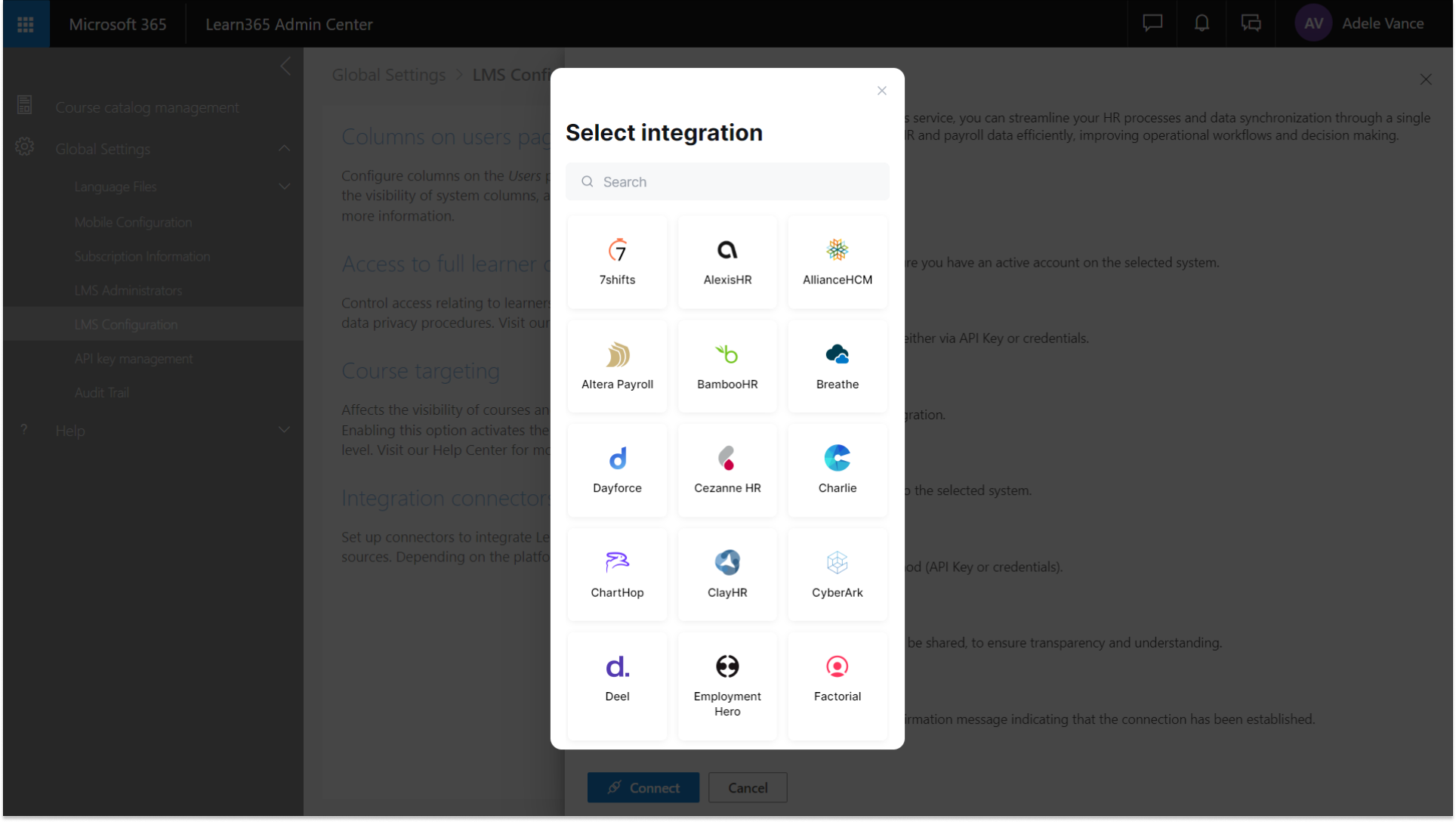 Set up the integration between Learn365 and an HRIS – Help Center