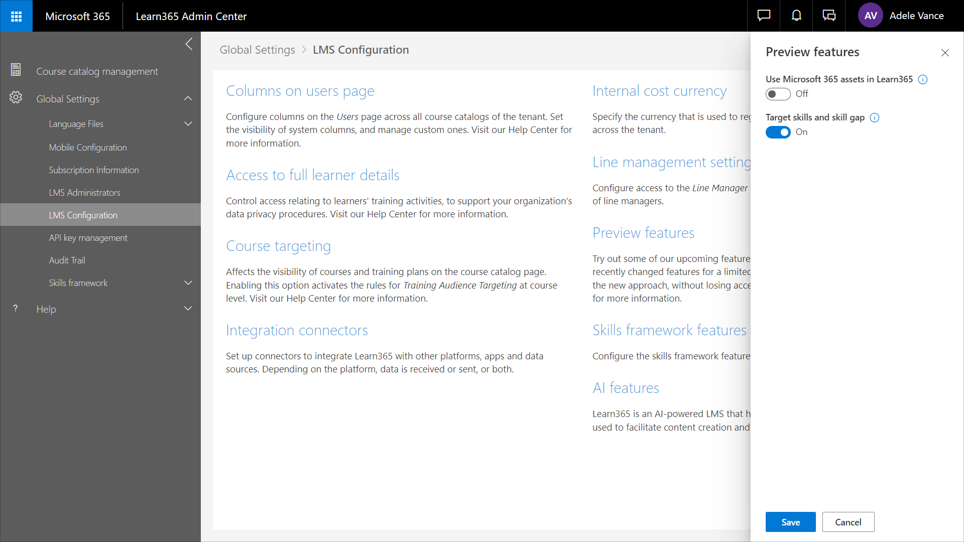 Target skills and skill gap – Help Center