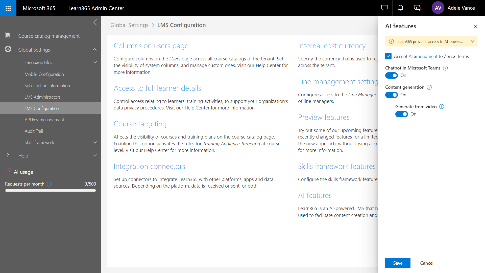 Enable generative AI features in Learn365 – Help Center Enable generative AI features in Learn365 – Help Center