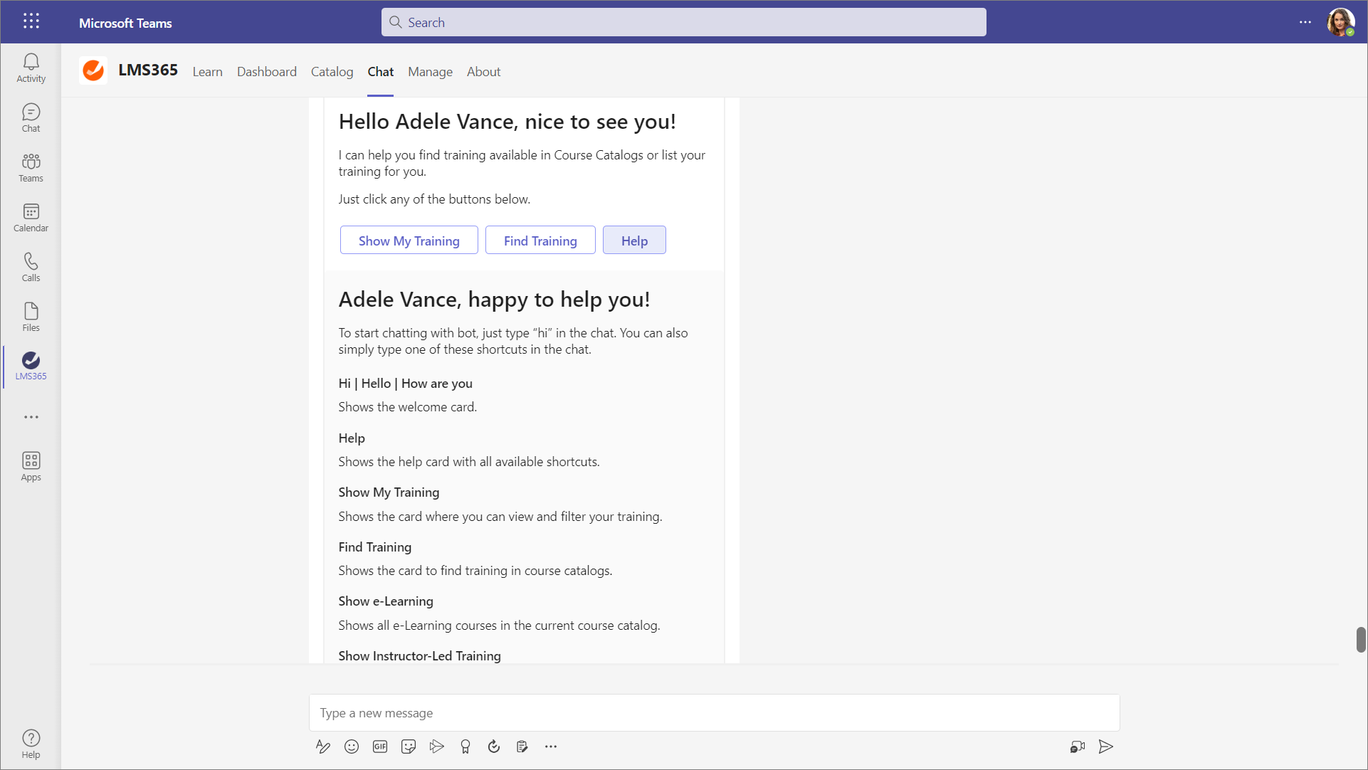 The Learn365 app in Microsoft Teams and its functionality – Help Center