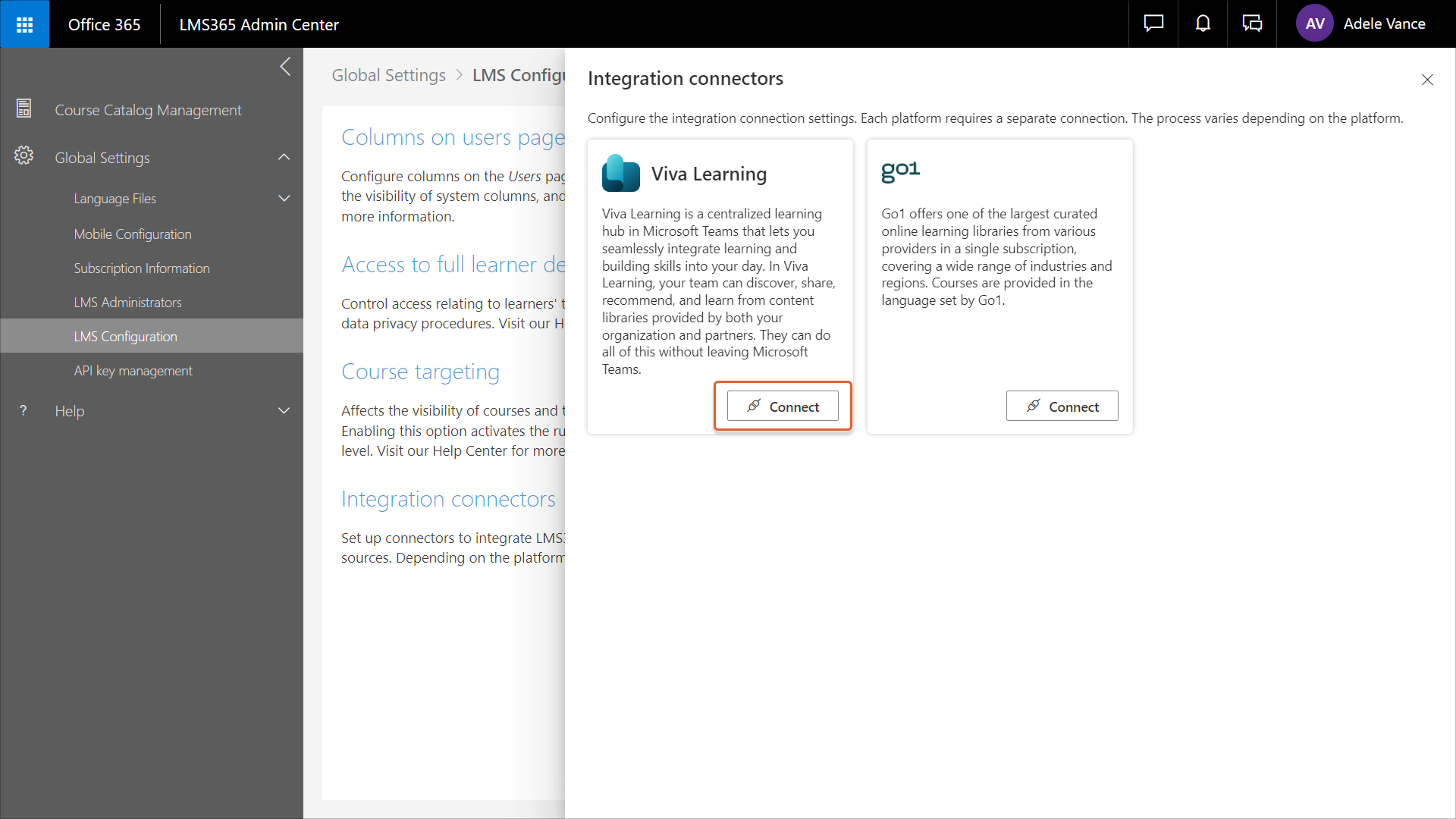 Set Up The Integration Between Learn365 And Microsoft Viva Learning Help Center