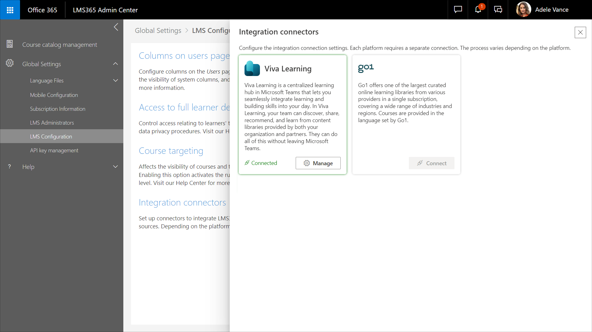 Set up the integration between Learn365 and Microsoft Viva Learning ...
